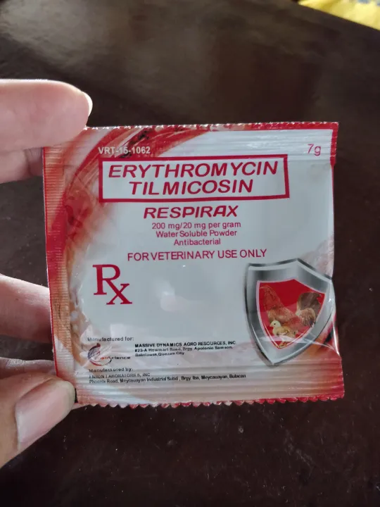 RESPIRAX (ERYTHROMYCIN+TILMICOSIN) 7g x 1 sachet - MAD SCIENCE | Lazada PH