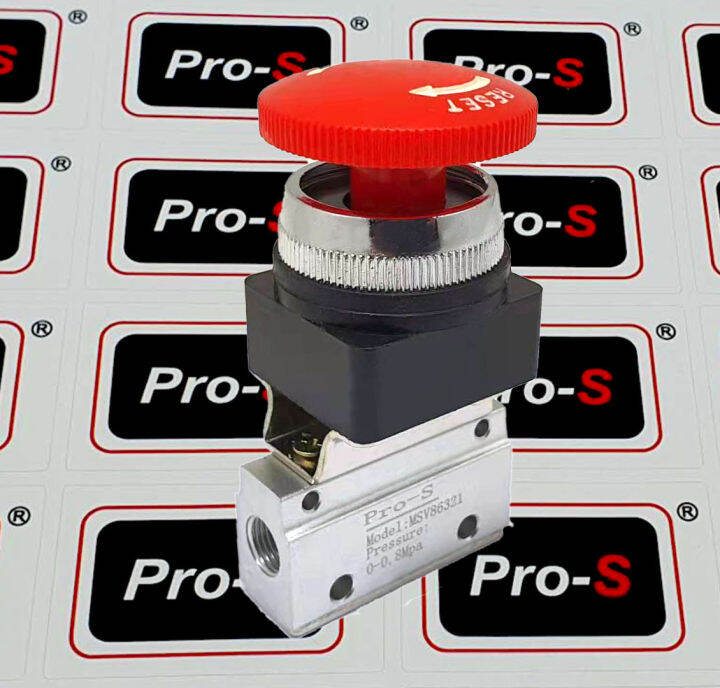 Pro-S Pneumatic Mechanical Valve. Emergency Push Button. MSV85321-EB 1/ ...