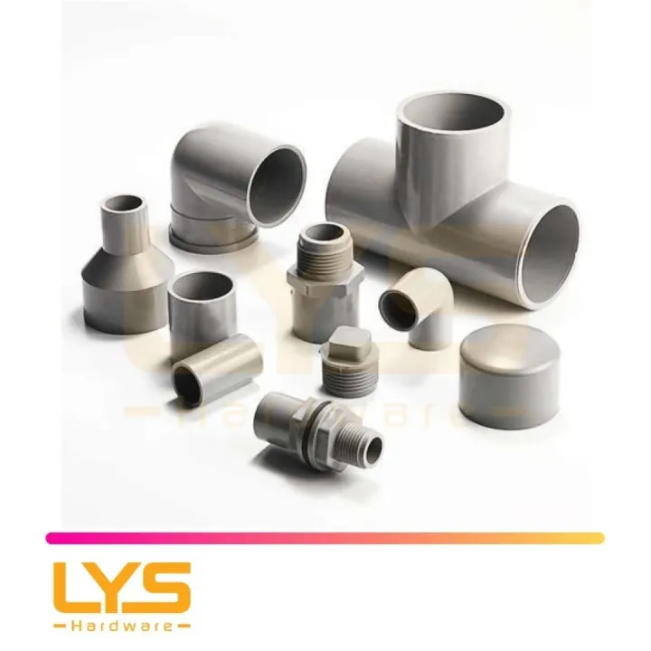 [LYShardware] 25mm (1") PVC Pipe Fitting Connector - Socket - Elbow ...