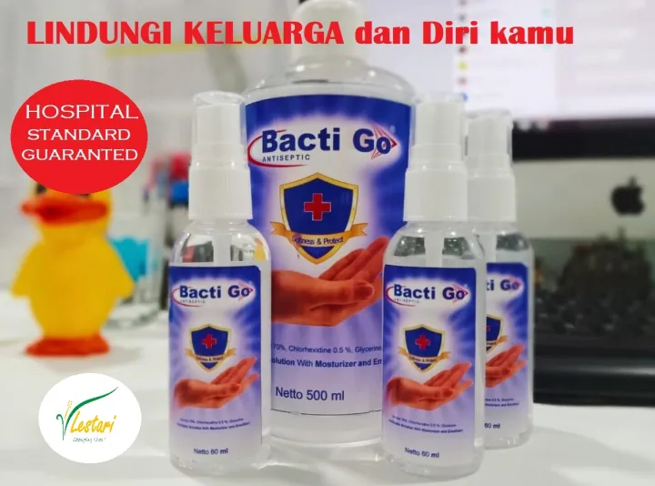 ASEPTIC Spray Hand sanitizer 60ml Bacti go Sertifikat KEMENKES | Lazada ...