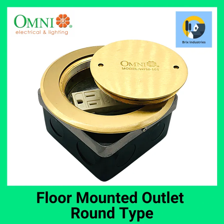 Omni Floor Mounted Outlet Round Type Duplex Outlet WFM-101 | Lazada PH