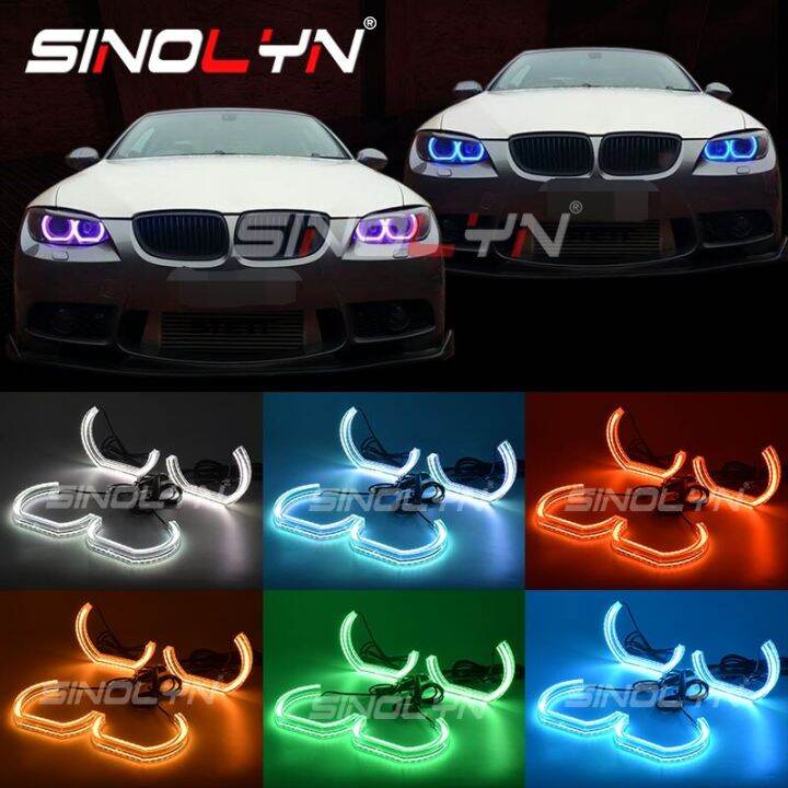 RGB Angel Eyes For BMW E60 F30 E90 E92 F10 F13 F31 E87 M4 Car Lights ...