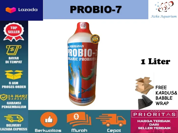 Probio 7 1 liter Perikanan Organic Probiotik Obat Ikan Lele Udang ...