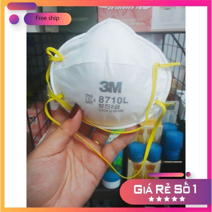 Khẩu trang 3M 8710L lọc bụi siêu mịn PM 2.5, bụi siêu nhỏ | Lazada.vn