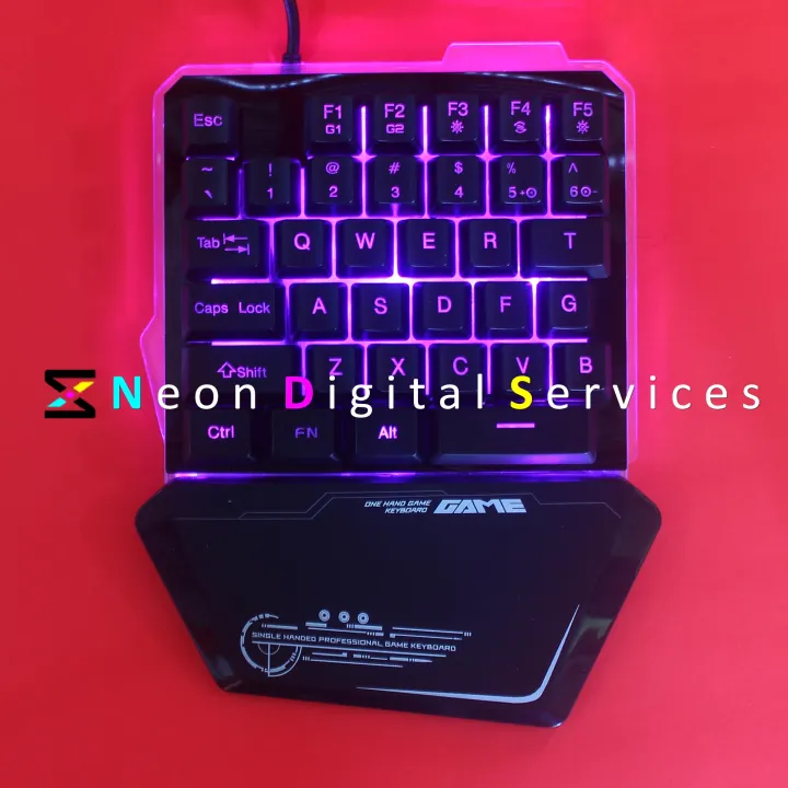 Single Hand Gaming Keyboard Computer Parts Computer shop Pisonet Piso ...