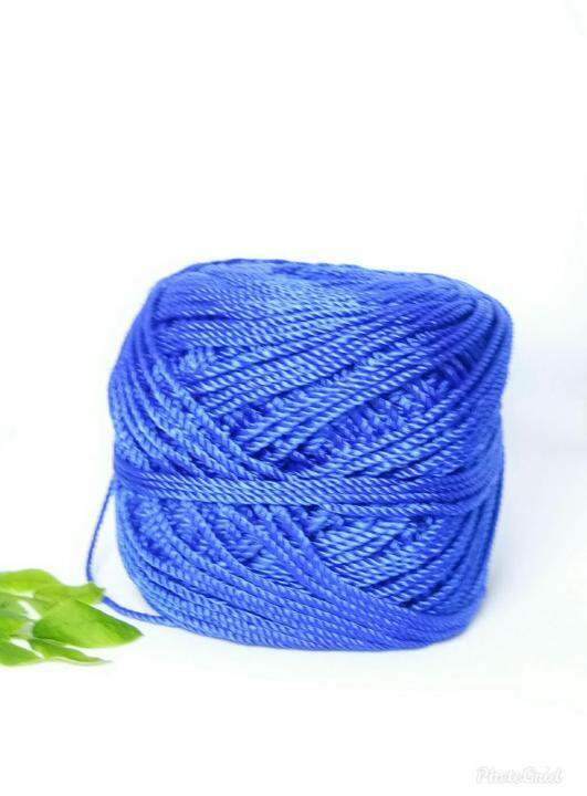 BENANG RAJUT NILON PP KONSISTEN 100% BIRU BCA | Lazada Indonesia