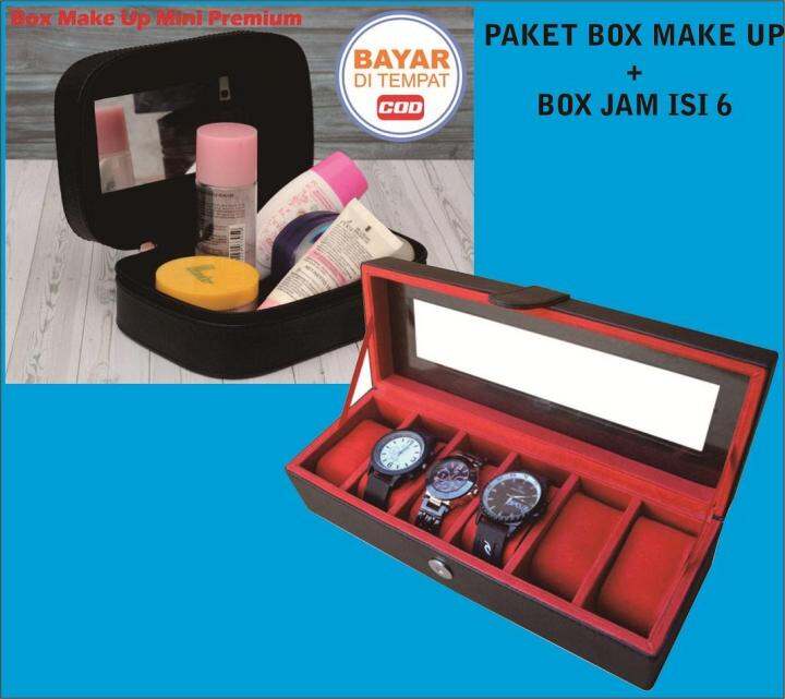 Paket Box Make Up / Kotak Make Up Beauty Case / Tempat Make Up Mini ...