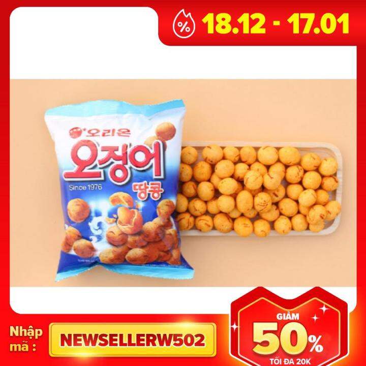 [Orion] Snack mực đậu phộng 98g - [오리온] 오징어 땅콩 98g, được làm từ những ...