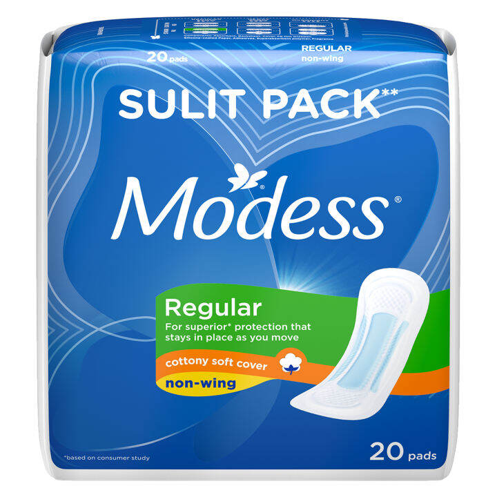 Modess Cottony Soft Non-Wing Sanitary Napkins 20s | Lazada PH