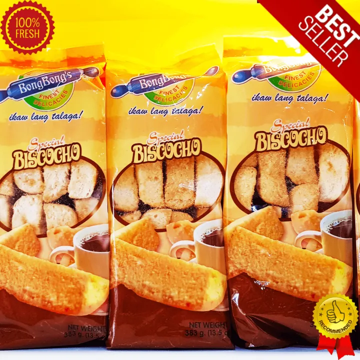 BongBong's Biscocho Big Pack 383g 3 Packs Freshly Baked Butter Flavor ...
