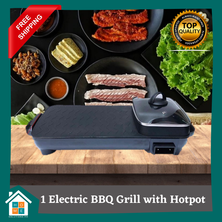 KOREAN 2-IN-1 SAMGYUP ELECTRIC GRILLER WITH HOTPOT at home | 2 in 1 ...