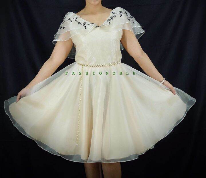 FILIPINIANA OFF THE SHOULDER DRESS / FN75-BLK | Lazada PH