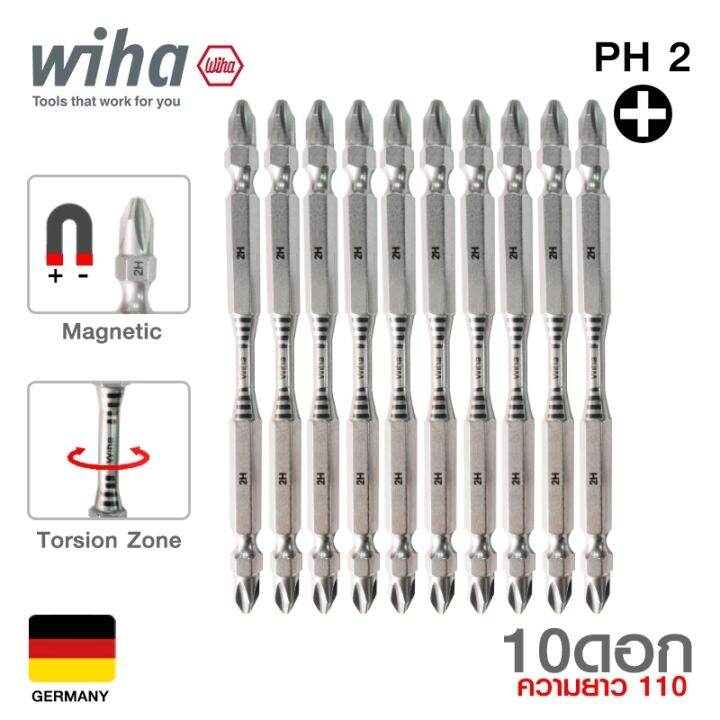 WIHA Double End Screwdriver Bits ดอกไขควงปากแฉก 2 หัว รุ่น 7441 ขนาด ...