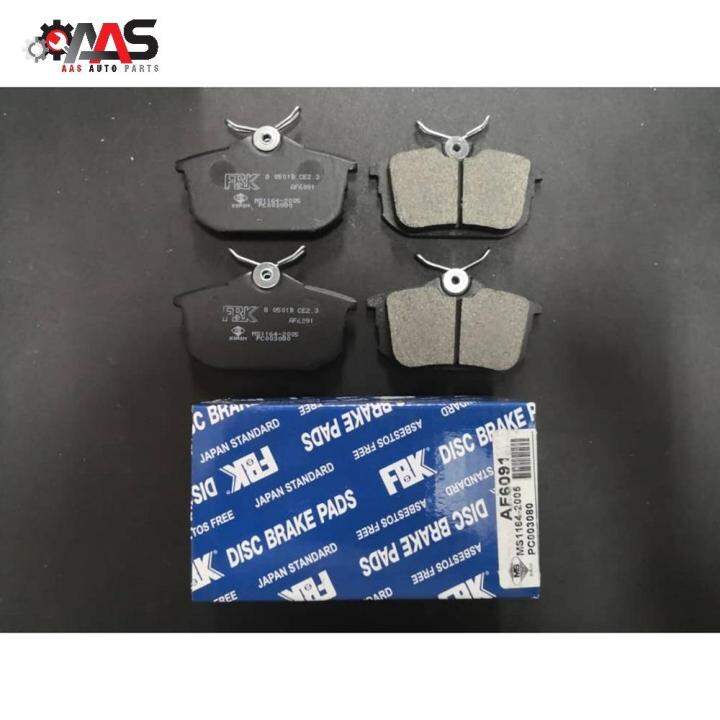 BRAKE PAD PROTON WAJA 1.6 (REAR) FBK FD6091 | Lazada