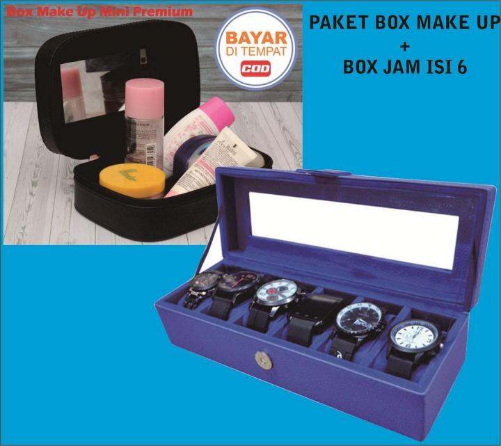 Paket Box Make Up / Kotak Make Up Beauty Case / Tempat Make Up Mini ...