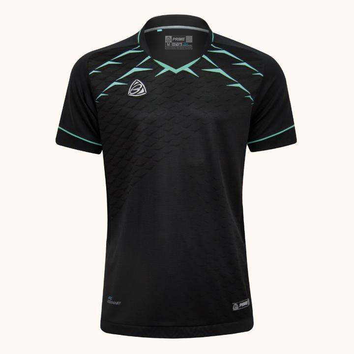 EGO PRIME PM111 เสื้อฟุตบอลคอวี สีดำ | Lazada.co.th