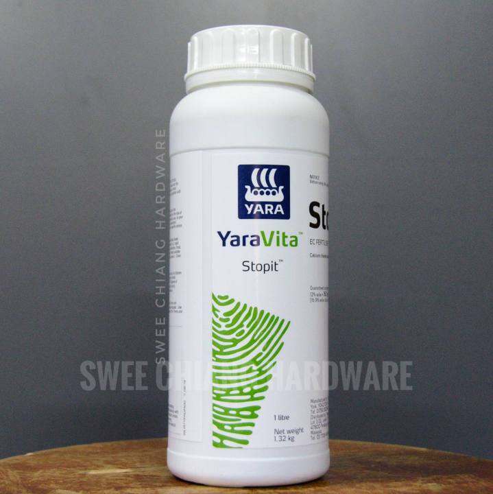 YARA YaraVita StopIt 1L High Calcium Foliar Fertilizer 雅苒快速补钙高钙叶面肥料 ...