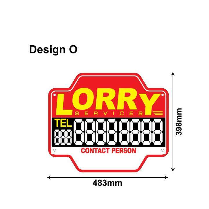 Lorry Service Signage Board/ Hanging Board/ Papan Iklan Untuk Lori ...