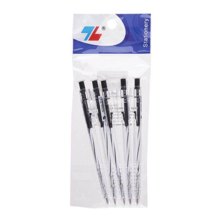 Bút Bi Thien Long TL027 Vỉ 5 Bút Bi Màu Đen, Ngòi 0.5Mm, Viết Rất Mượt ...
