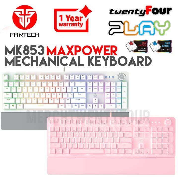 FANTECH MK853 Mechanical Keyboard MAXPOWER Lighting Effect Ergonomic ...