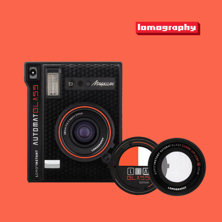 Lomo'Instant Automat Glass Camera - Lomography - Black, Serengeti ...