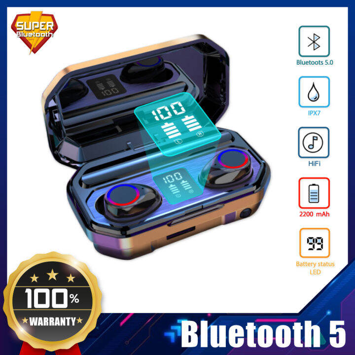 หูฟังบลูทูธ 5.0 หูฟังไร้สาย bluetooth TWS M12 สเตอริโอ เสียงแน่น กันน้ำ ...