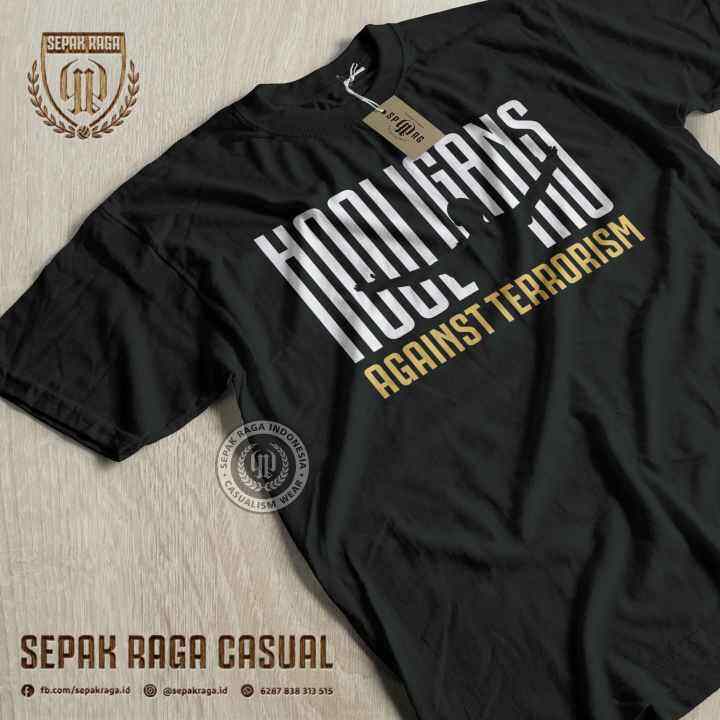 Kaos Hooligans Against Terrorism - Kaos Baju T-Shirt Supporter Sepak ...