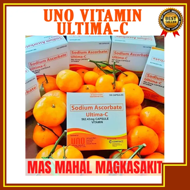 Uno Ultima-C Vitamin C 1 box with 100 Capsules same content as Sante ...