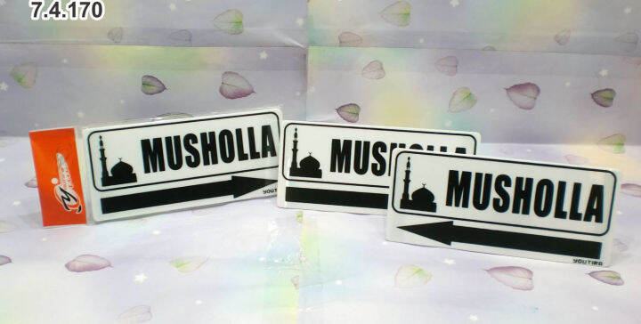 SIGN BOARD ACRYLIC LABEL TULISAN AKRILIK PETUNJUK MUSHOLA MUSOLA ...