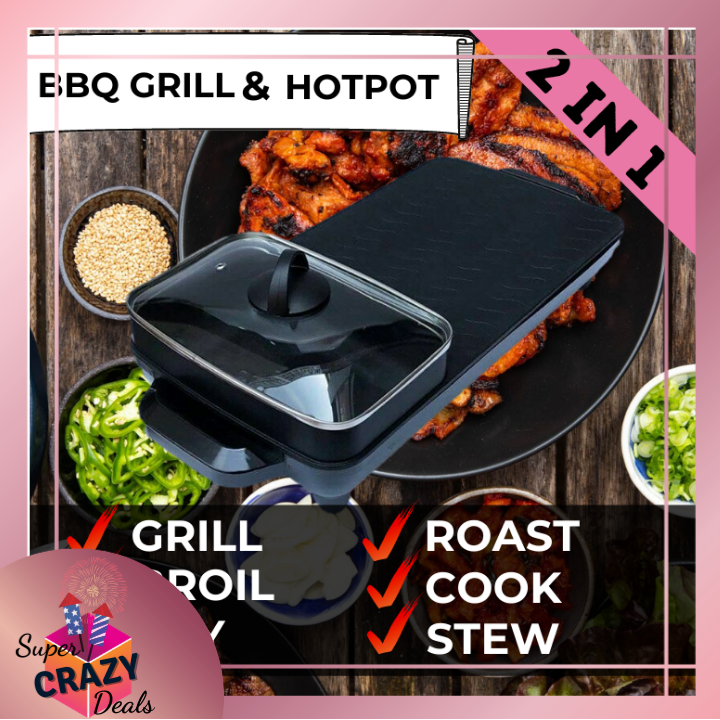 KOREAN 2-IN-1 SAMGYUP ELECTRIC GRILLER WITH HOTPOT | DIY Samgyupsal Set ...