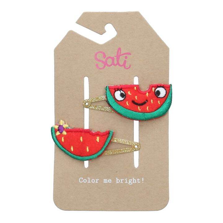 SATI-กิ๊บติดผม-AH. WATER MELON SNAP CLIP-FC056 | Lazada.co.th