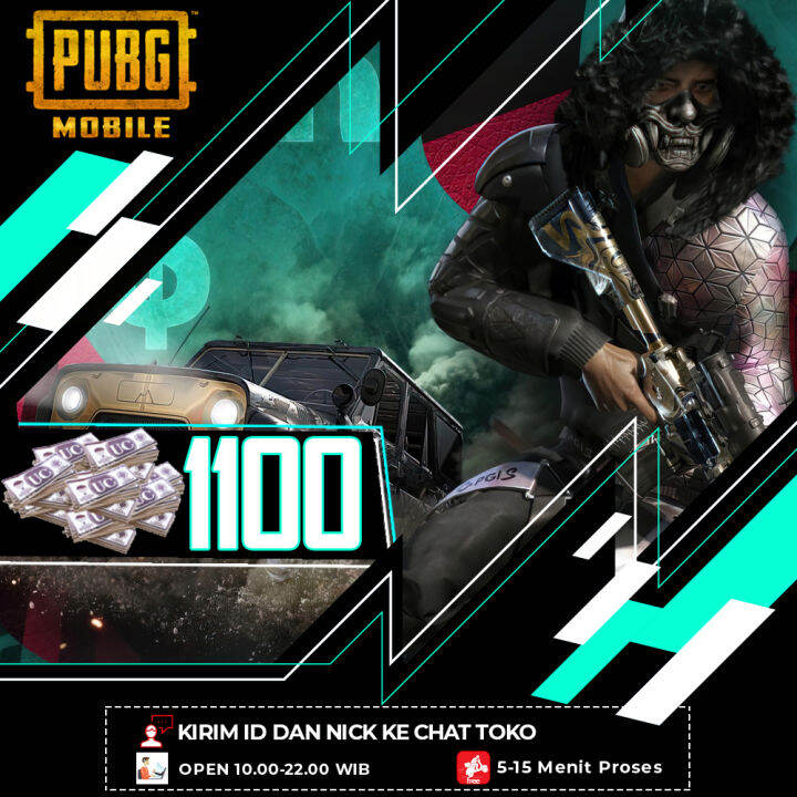 PUBG 1100 UC Reg Indo via ID | Lazada Indonesia