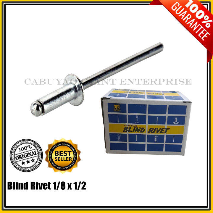 Aluminum Blind Rivet 1/8 x 3/4 (1box) | Lazada PH