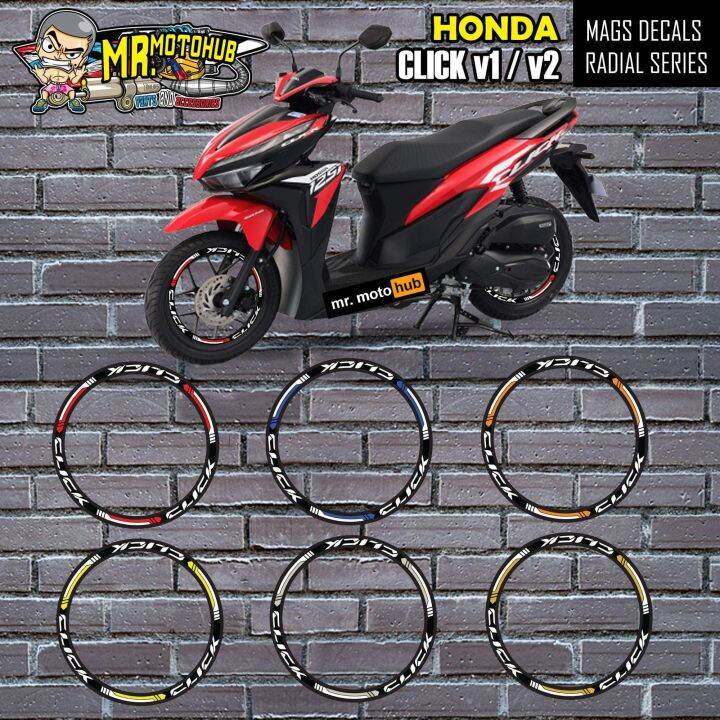 Honda Click 125/150 V1 V2 - Mags Decals - Radial series | Lazada PH
