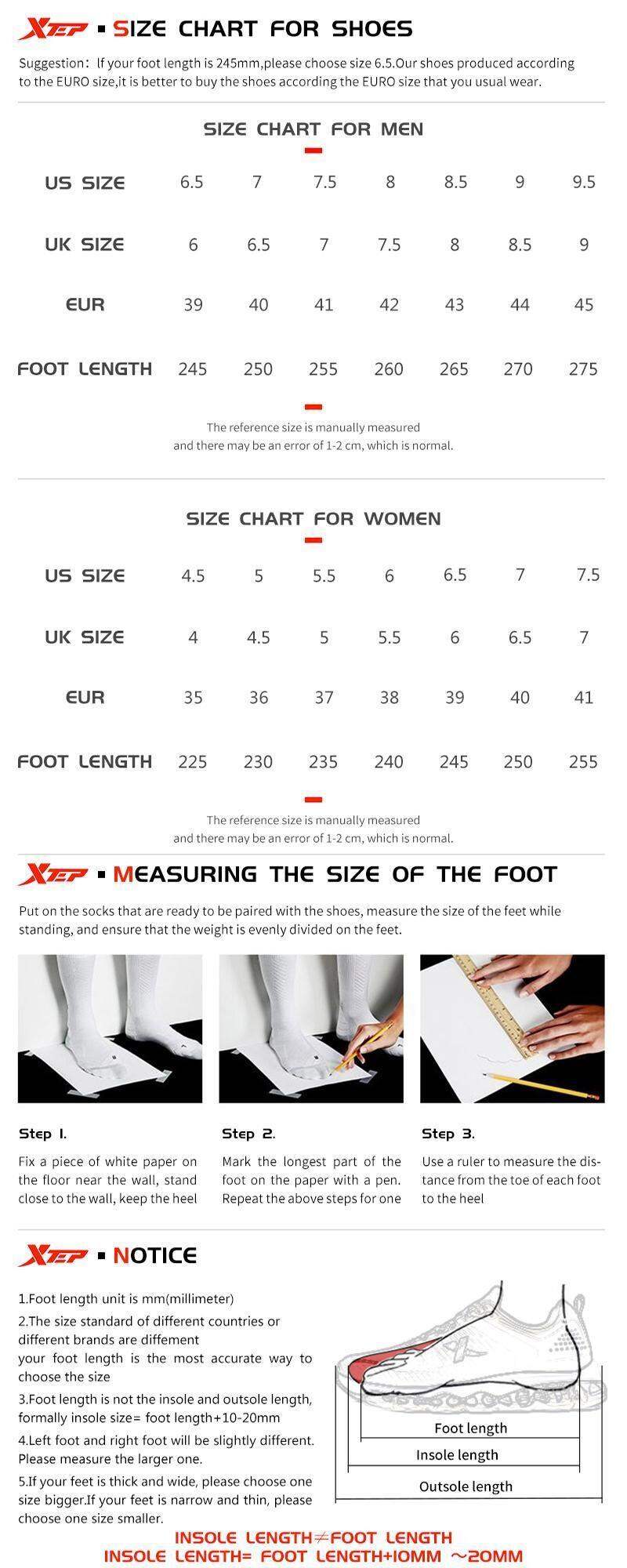 Xtep [Dynamic Foam Lite] รองเท้าวิ่งผู้ชายตาข่ายระบายอากาศเต็มปาล์มเบาะ ...