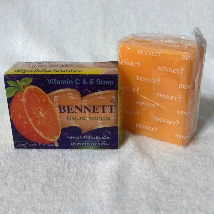Handmade Soap Vitamin C&E Soap Bennett Natural extracts ORIGINAL- Thai ...