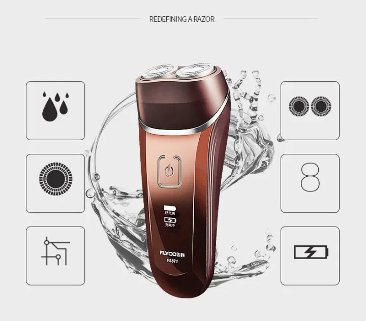Uni Cafe Flyco Rechargeable FLYCO Fs871 Electric Full Body Washing Shaver Electric Beard | Lazada PH