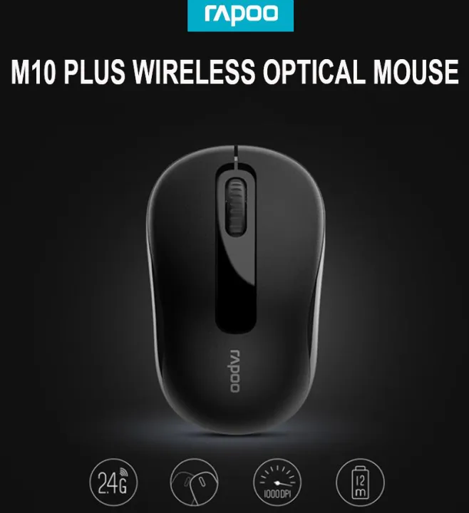 Mobihub Rapoo M10 PLUS Wireless Mouse Silent click 1000DPI Light and ...