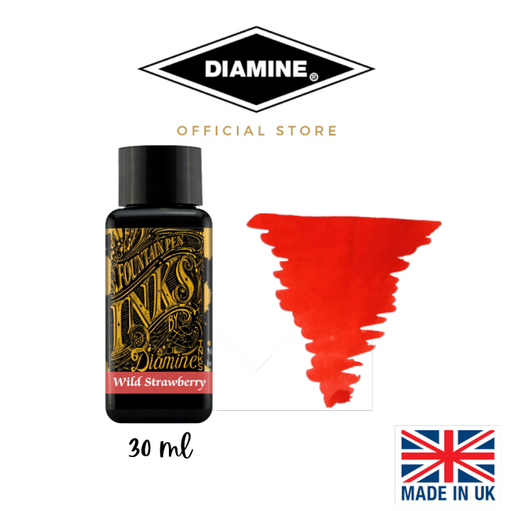 Diamine Fountain Pen 30ml Bottle Ink Wild Strawberry | Lazada