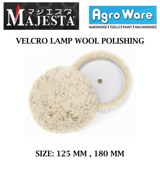 MAJESTA Velcro Lamp Wool Polishing 125MM / 180MM (TYKOR PREMIUM) | Lazada
