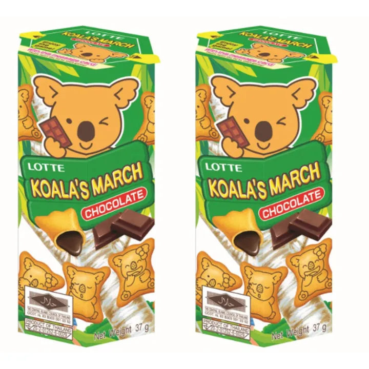 Koala's March Regular Chocolate Covered Biscuits 37g - Pack of 2 ...