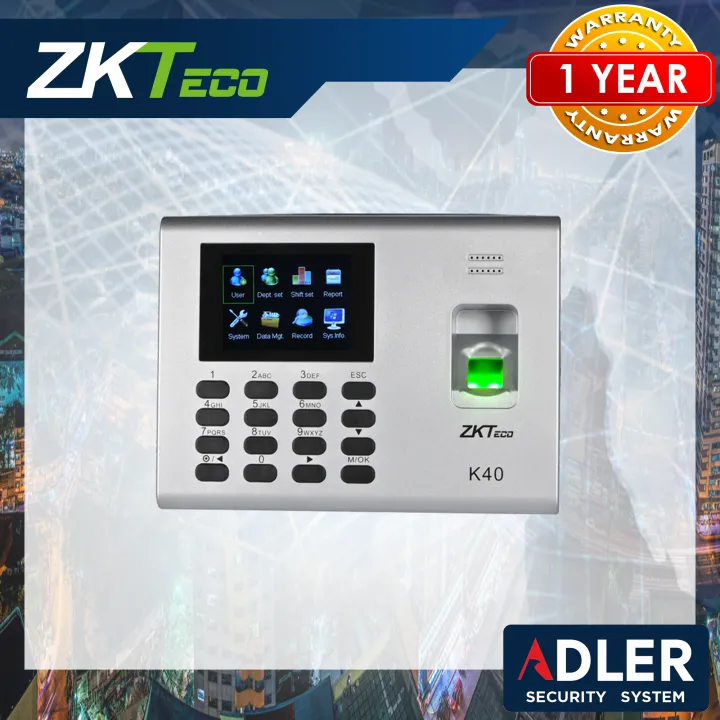 ZKTECO K40 (ZKTeco Biometric/ K40/ Biometric Fingerprint Time Attendance and Access Control ...