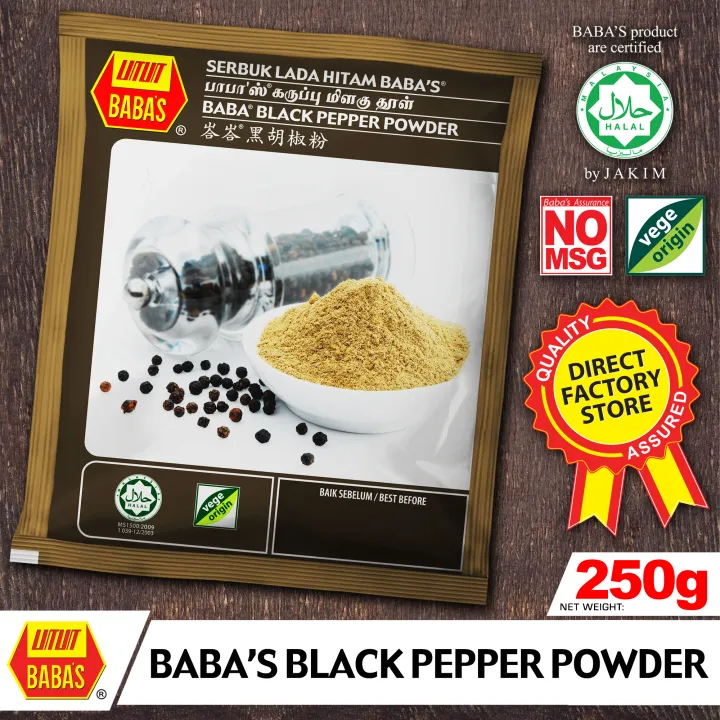 BABA'S BLACK PEPPER POWDER 250g | Lazada
