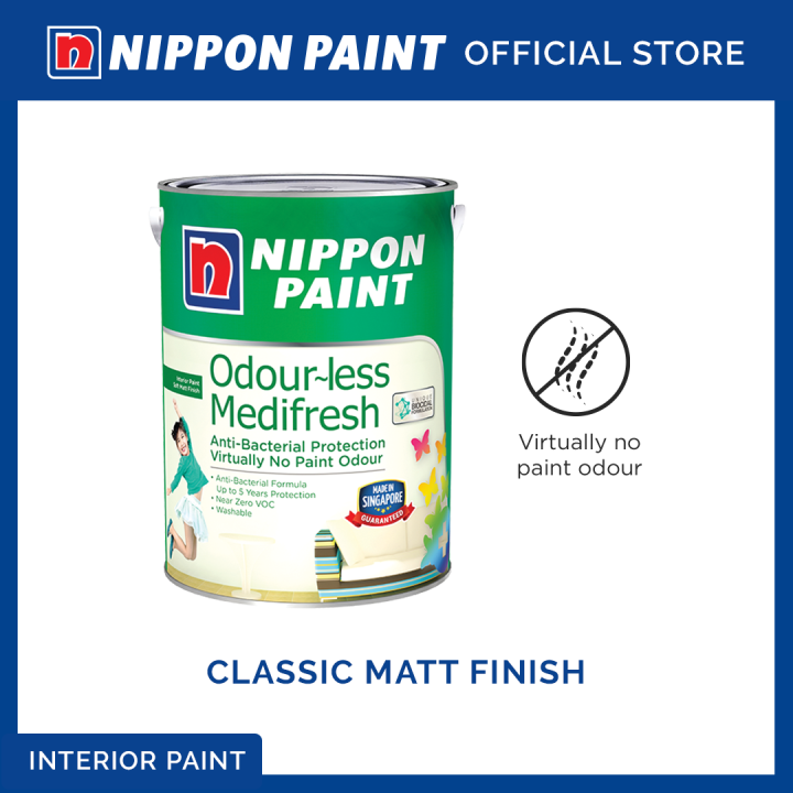 Nippon Paint Odour-less Medifresh - Matt - Yellows & Oranges - 1L/5L | Lazada Singapore
