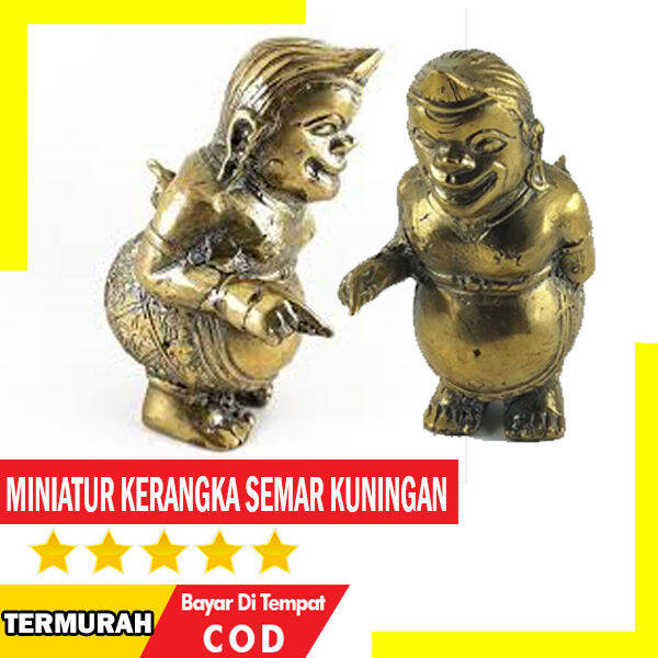 miniatur patung kerangka semar kuningan klasik | Lazada Indonesia