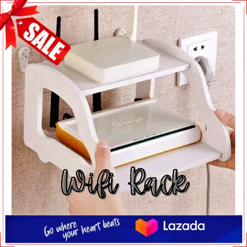 Wall Mounted WiFi Router Shelf/TV Set-Top Storage Box Waterproof ...