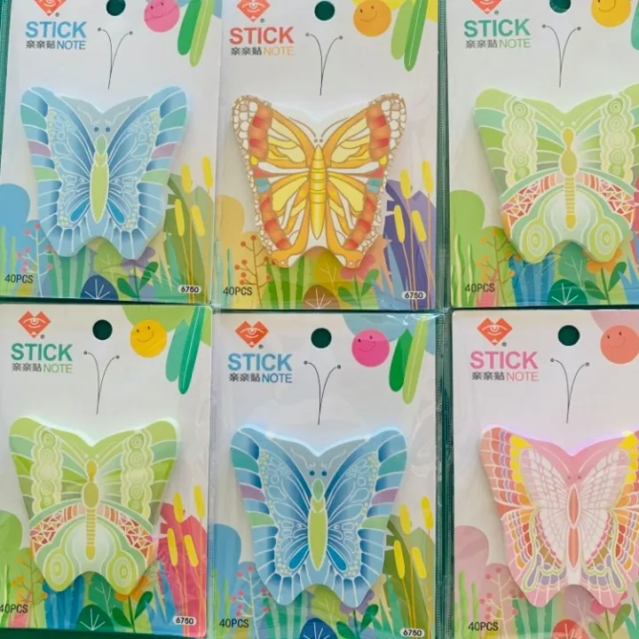 Butterfly Sticky Note 40sheets/pad | Lazada PH