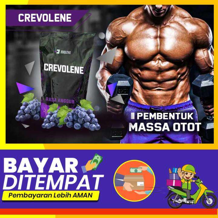 Crevolene Creatine330gram Rasa Anggur Evolene Crevolene-12 | Lazada ...