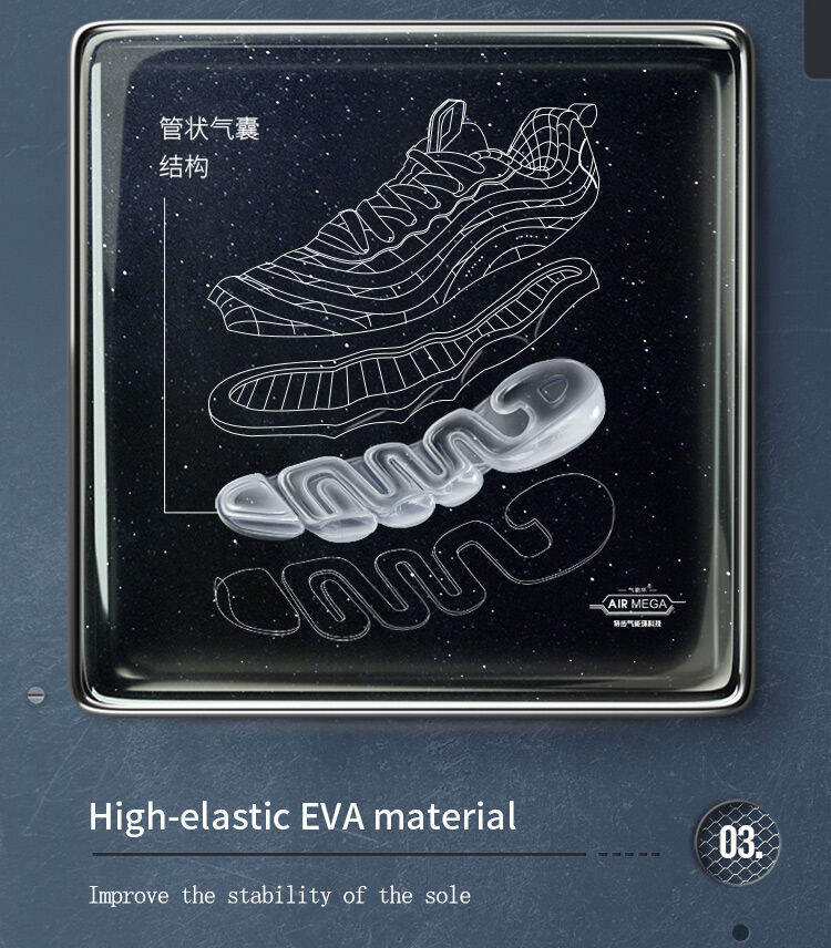 Xtep [Dynamic Foam Lite] รองเท้าวิ่งผู้ชายตาข่ายระบายอากาศเต็มปาล์มเบาะ ...