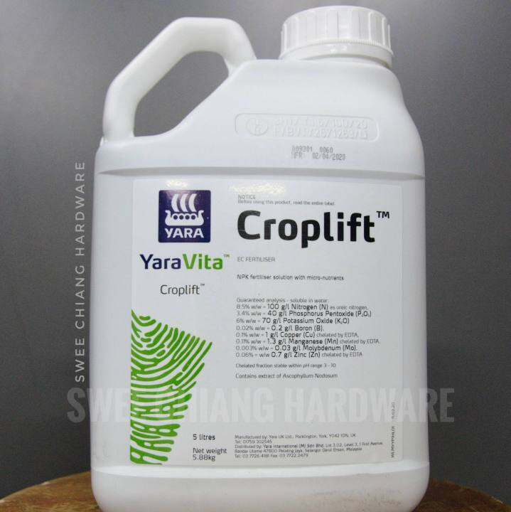 YARA YaraVita Croplift 5L Alga Extract NPK Micronutrients Foliar ...